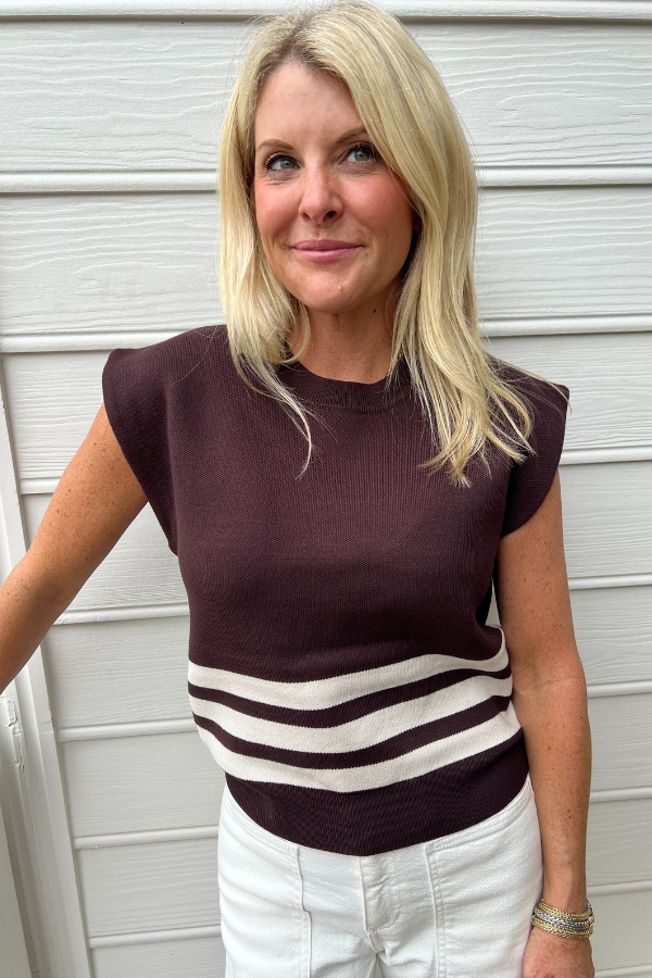 Griffin sweater, brown bone – Mimi Seabrook