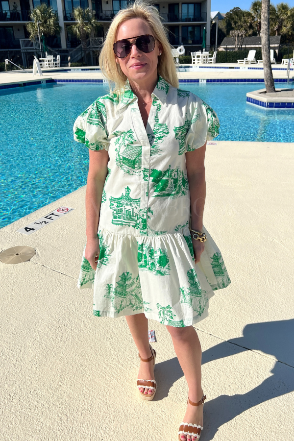 Herman dress, green – Mimi Seabrook