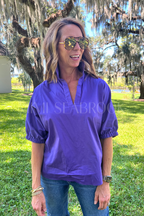 Margo top, purple – Mimi Seabrook